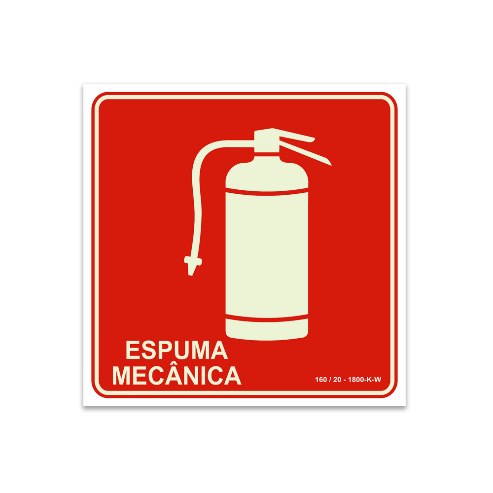 Placa Indicativa de Extintor de Incêndio com Espuma Mecânica 20 x 20 cm ... Placa Indicativa de Extintor de Incêndio com Espuma Mecânica 20 x 20 cm ...